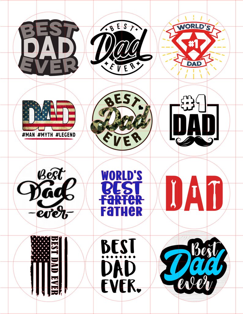 Dad Cardstock Cutouts - Etsy