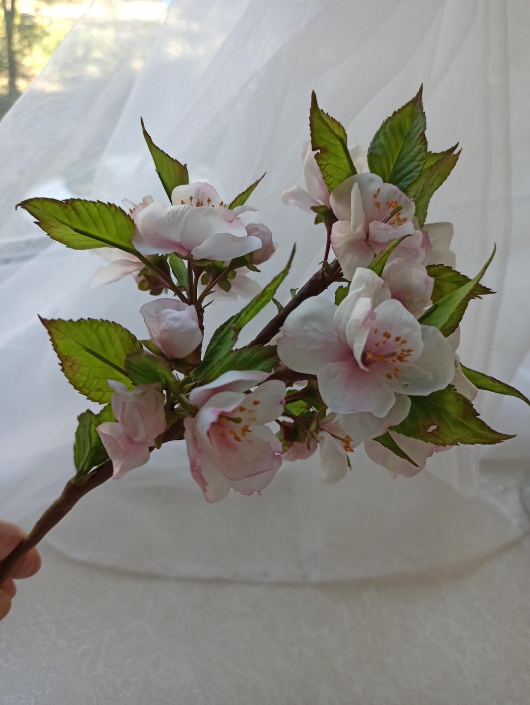 Polymer Clay Sakura ,A Branch of Japanese Cherry, Spring Blossom - Etsy