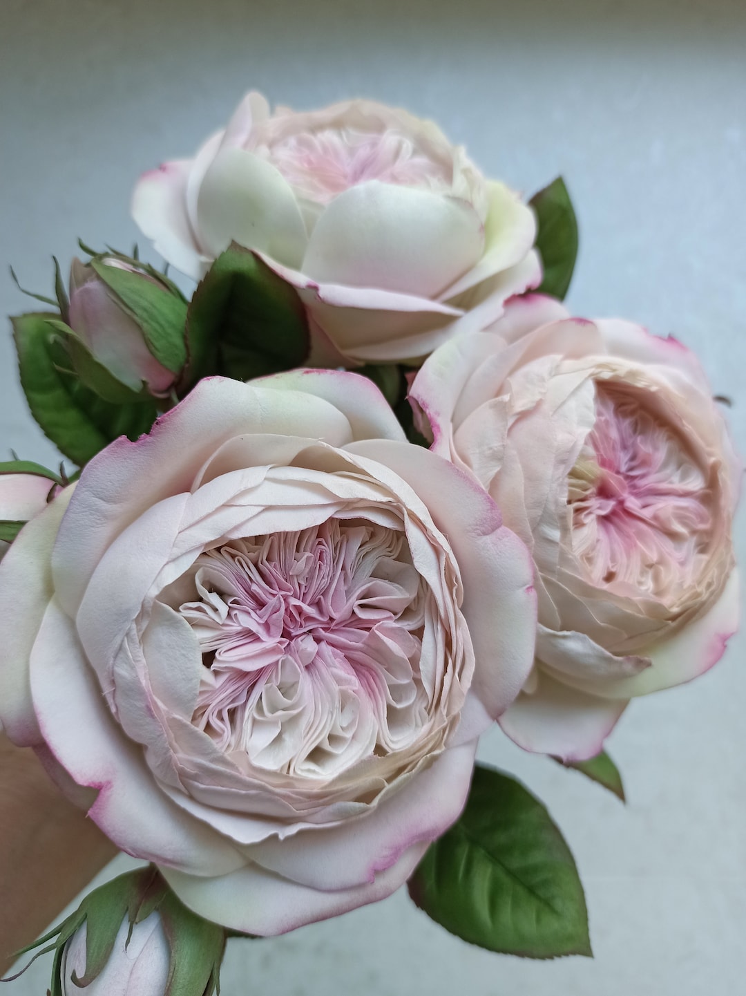 David Austin Rose,handmade Juliet Rose, Realistic Cabbage Peony Rose ...