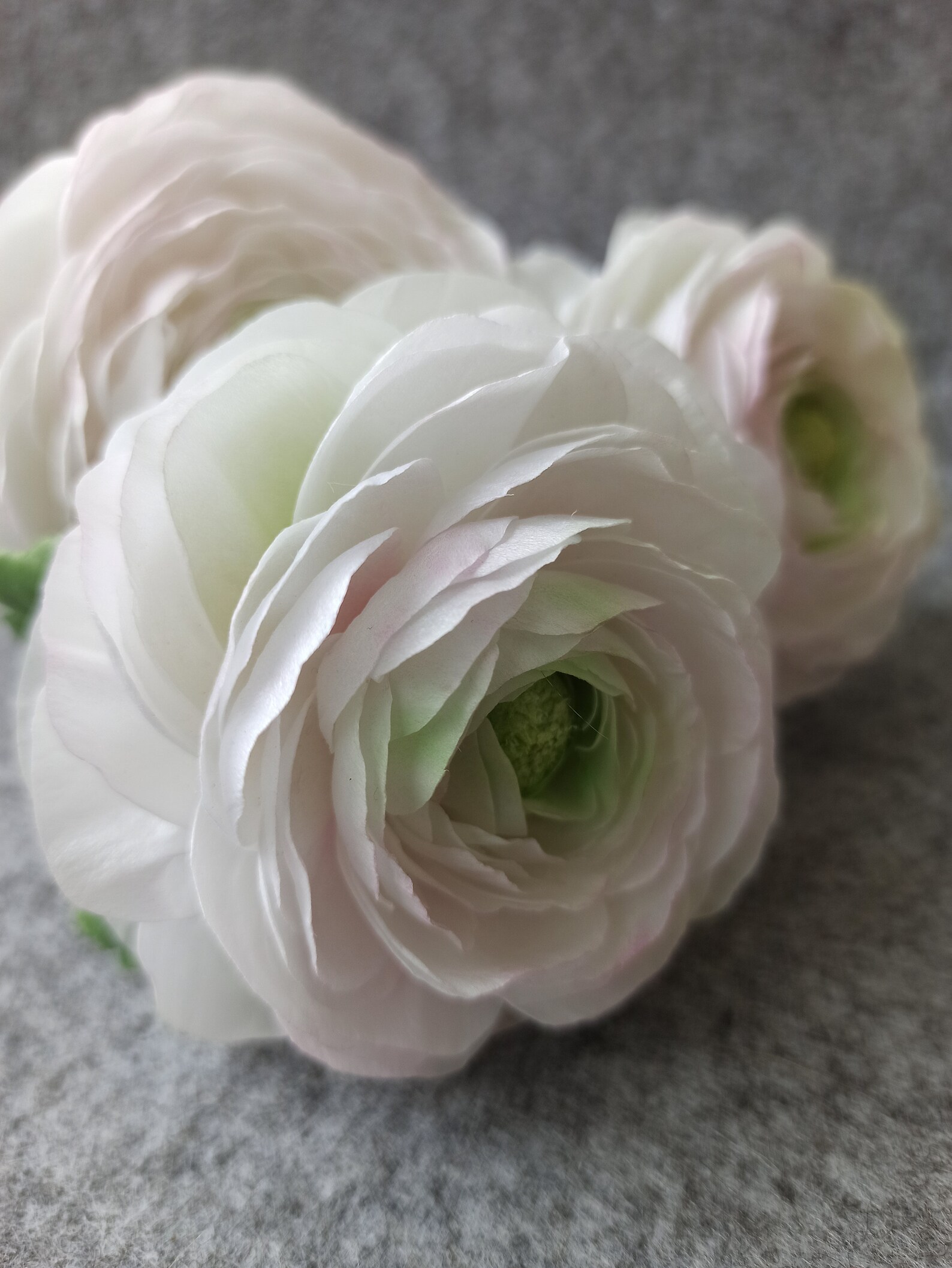 White Ranunculus Bride Bouquet of Ranunculi Real Touch | Etsy