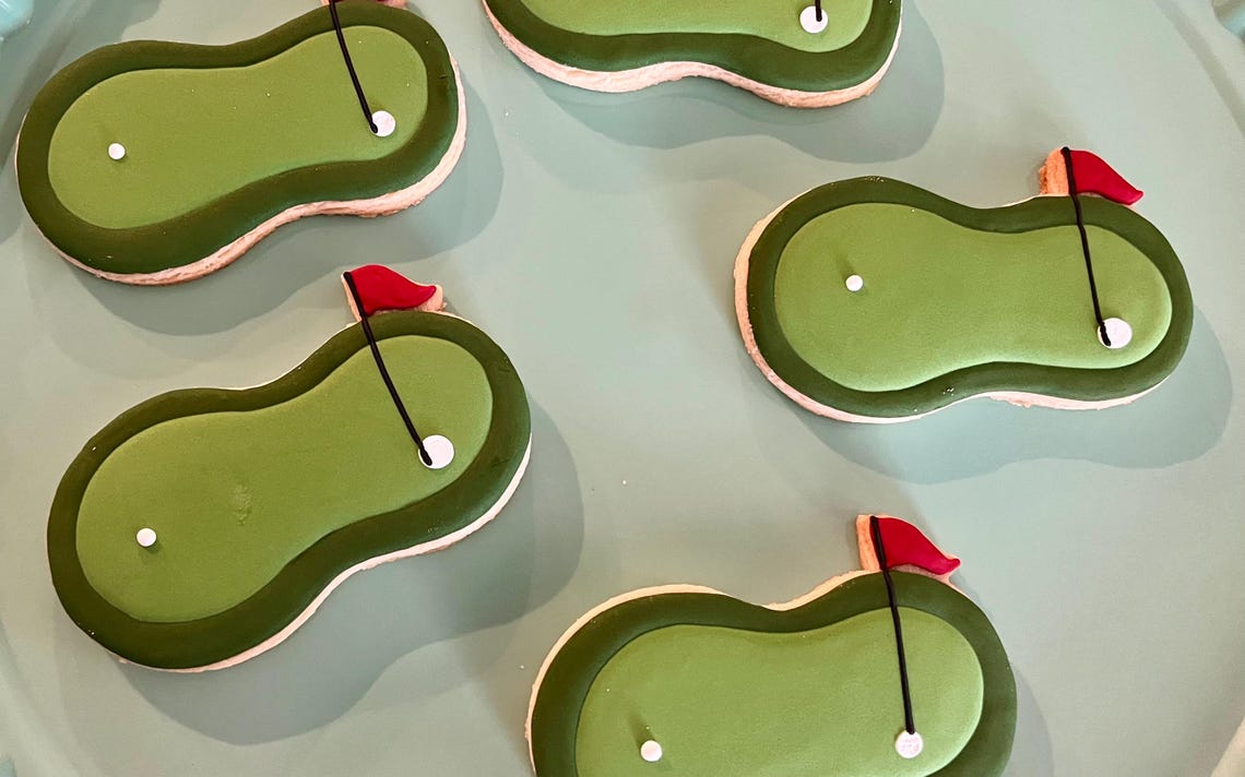 Golf Fore Tee Hole-in-one Hotdog Birthday- Cookies - Etsy