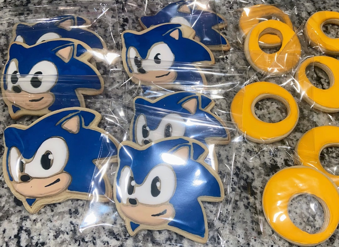 Sonic the Hedgehog Sugar Cookies - Etsy