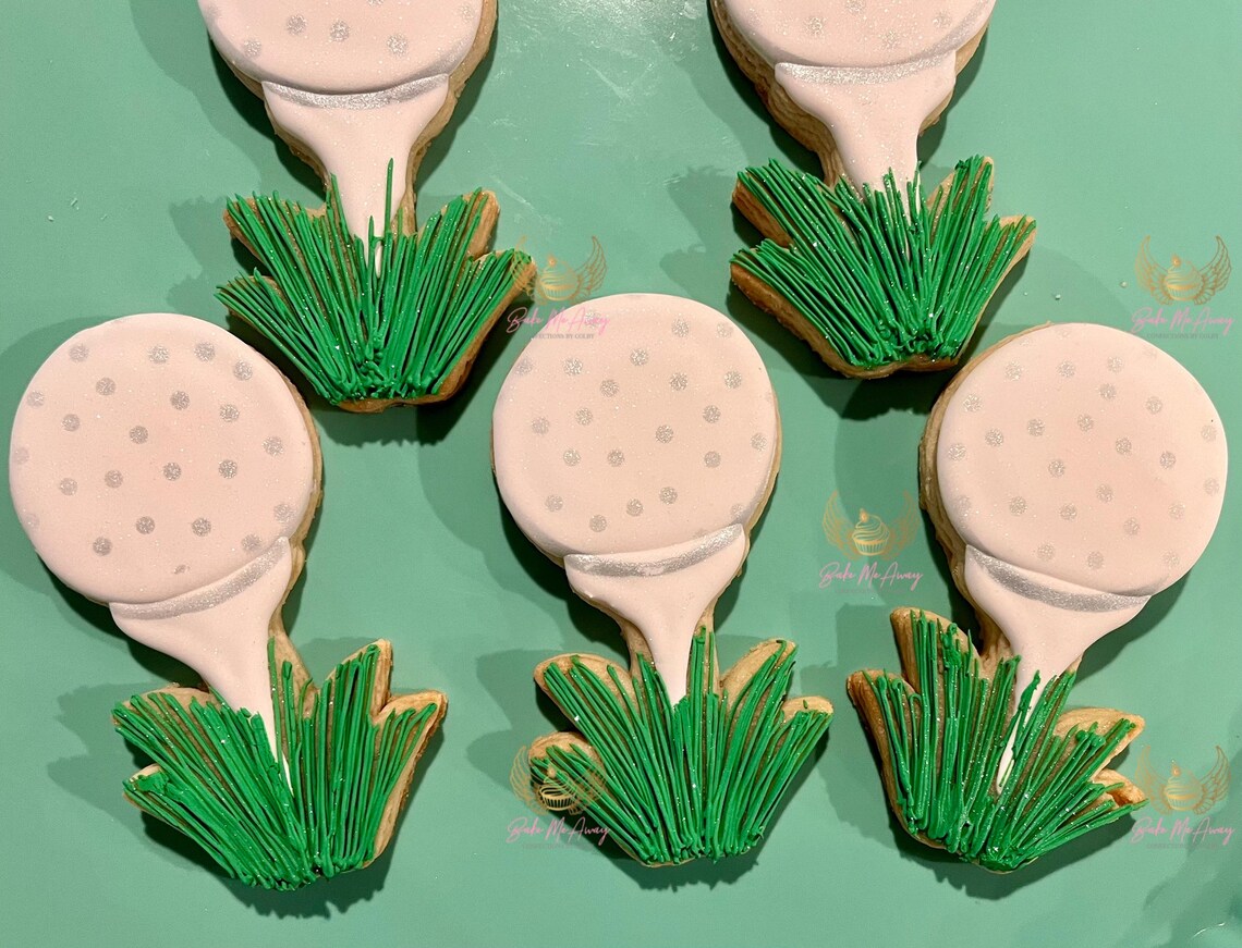 Golf Fore Tee Hole-in-one Hotdog Birthday- Cookies - Etsy