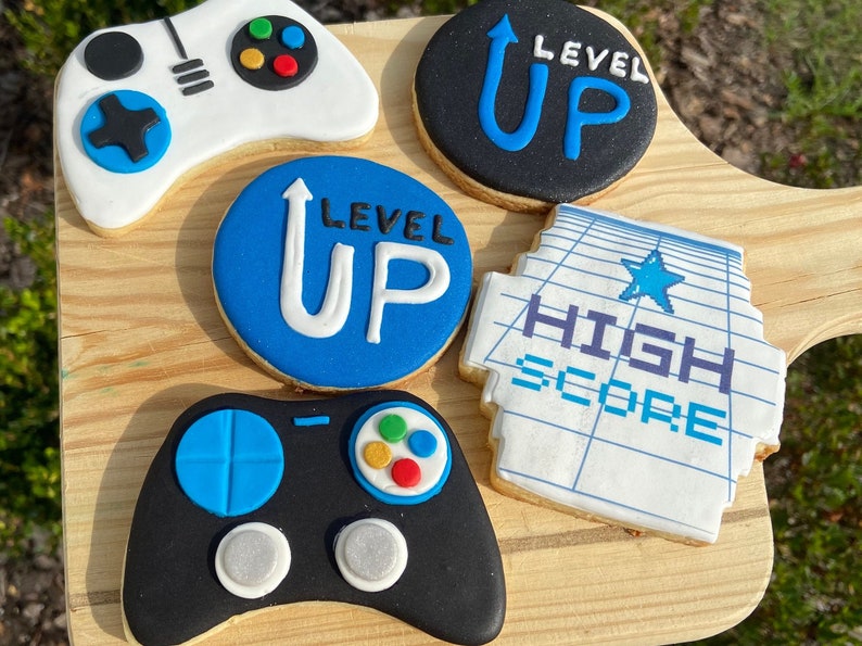 Gaming- Remote- Game On- Birthday- Cookies - Etsy