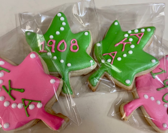 Alpha Kappa Alpha Cookies/aka Cookies - Etsy