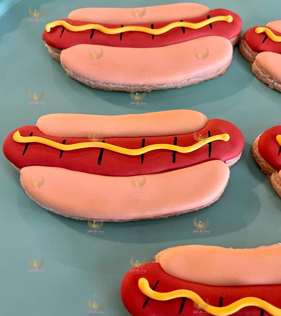 Golf Fore Tee Hole-in-one Hotdog Birthday- Cookies - Etsy