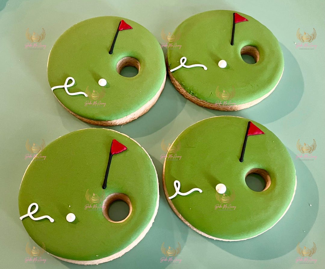Golf Fore Tee Hole-in-one Hotdog Birthday- Cookies - Etsy