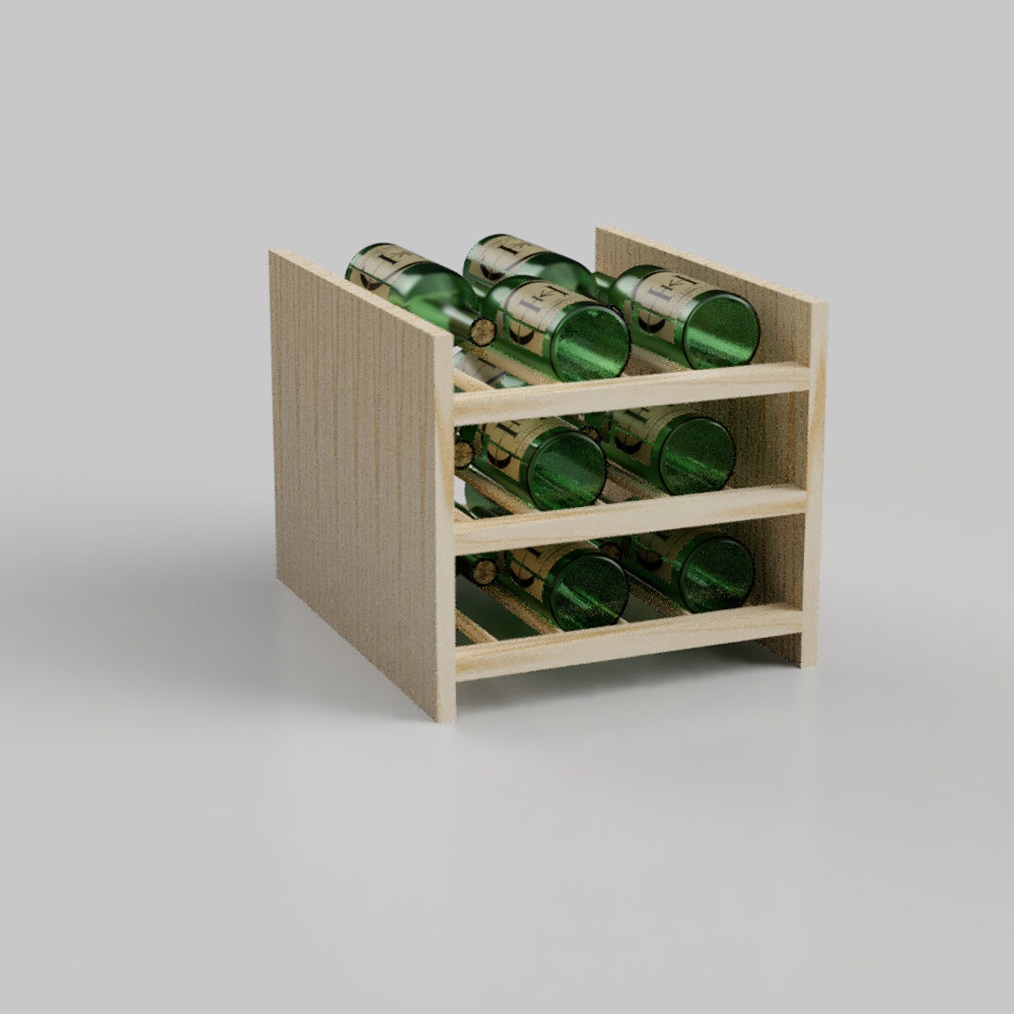 12-bottle DIY Wine Rack Plans - Etsy