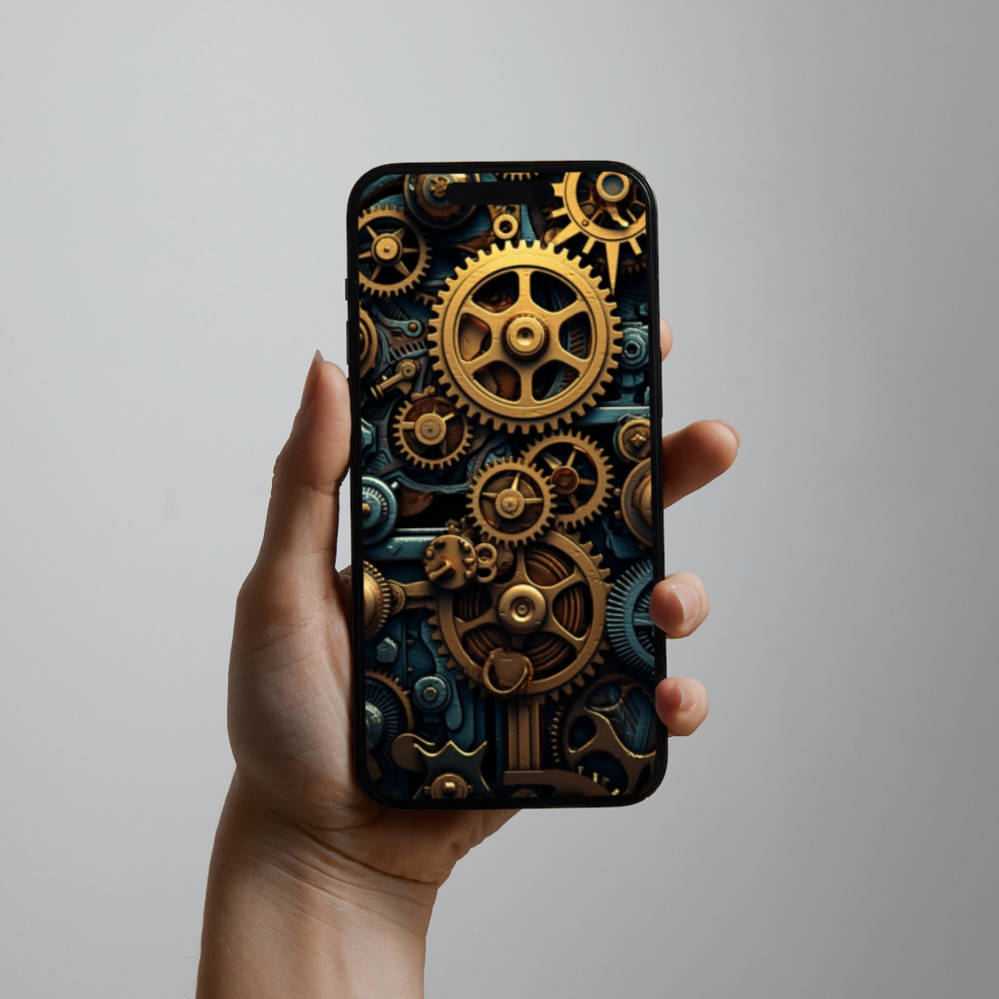 STEAMPUNK iPhone Wallpaper Ethereal Backgrounds Gears Cogs Clockwork ...