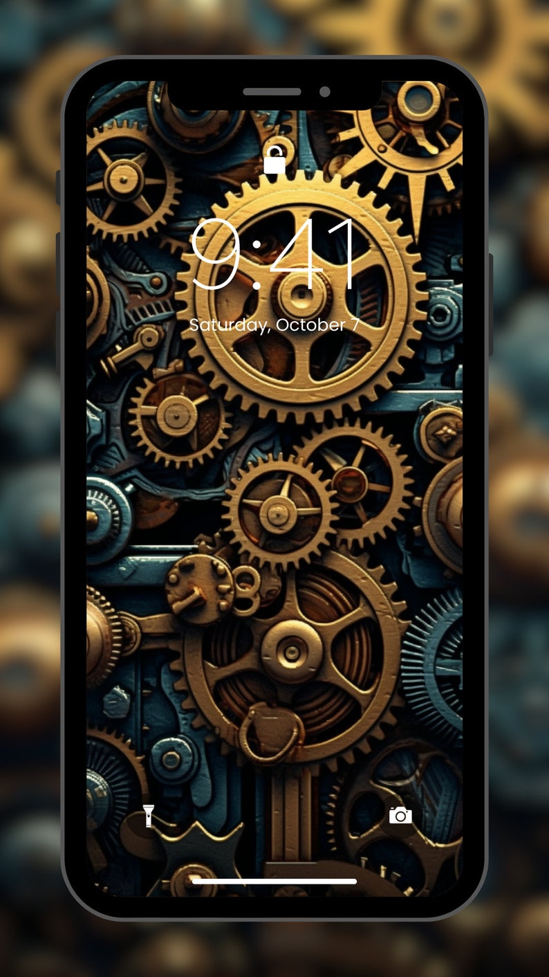 STEAMPUNK iPhone Wallpaper Ethereal Backgrounds Gears Cogs Clockwork ...