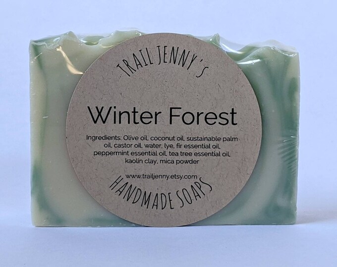 Winter Forest Handmade Soap Bar 100% Natural Cold Process Vegan Soap ...