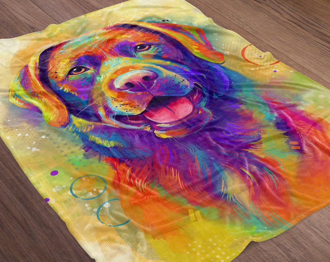 Labrador Retriever Blanket Lab Throw Blanket Throw Dog Lover Gift Dog ...