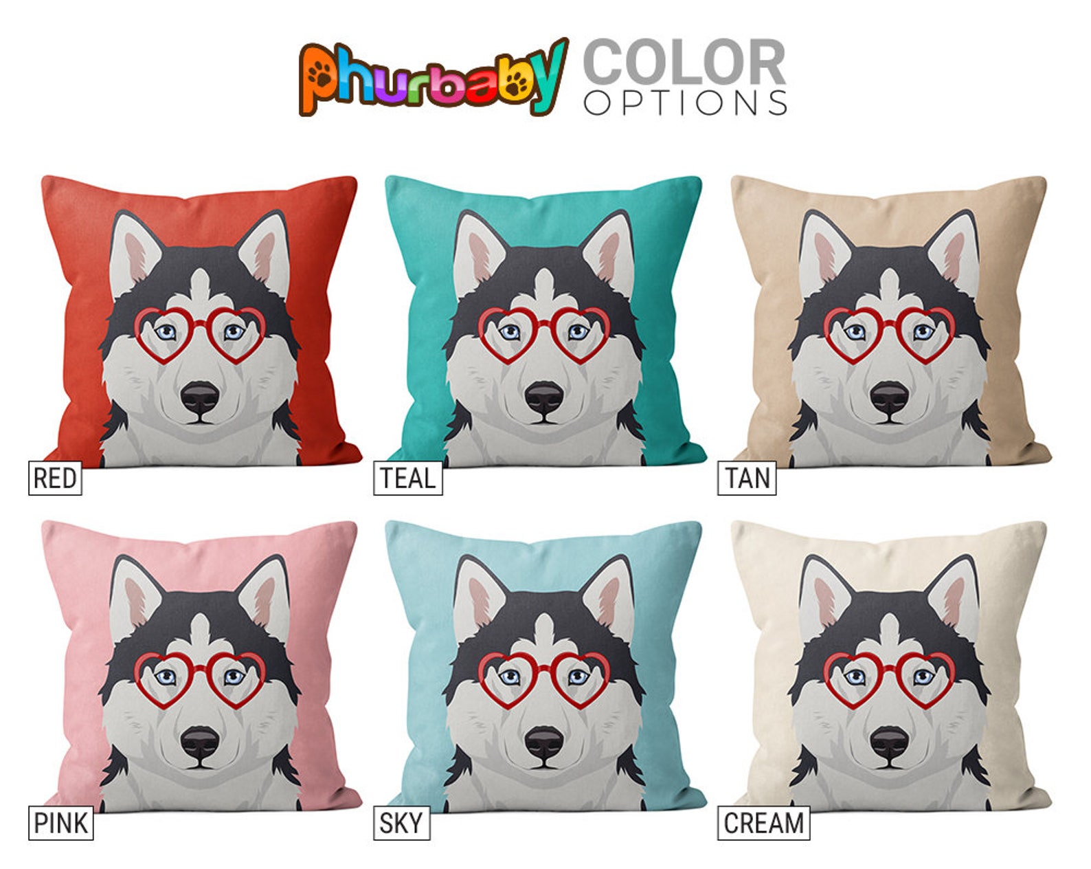 Husky Pillow Dog Pillow Boyfriend Gift Fiance Gift - Etsy