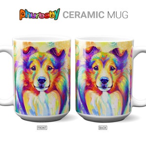 Shetland Sheepdog Mug Sheltie Dog Mug Coffee Mug Coffee Cup Ceramic Mug ...