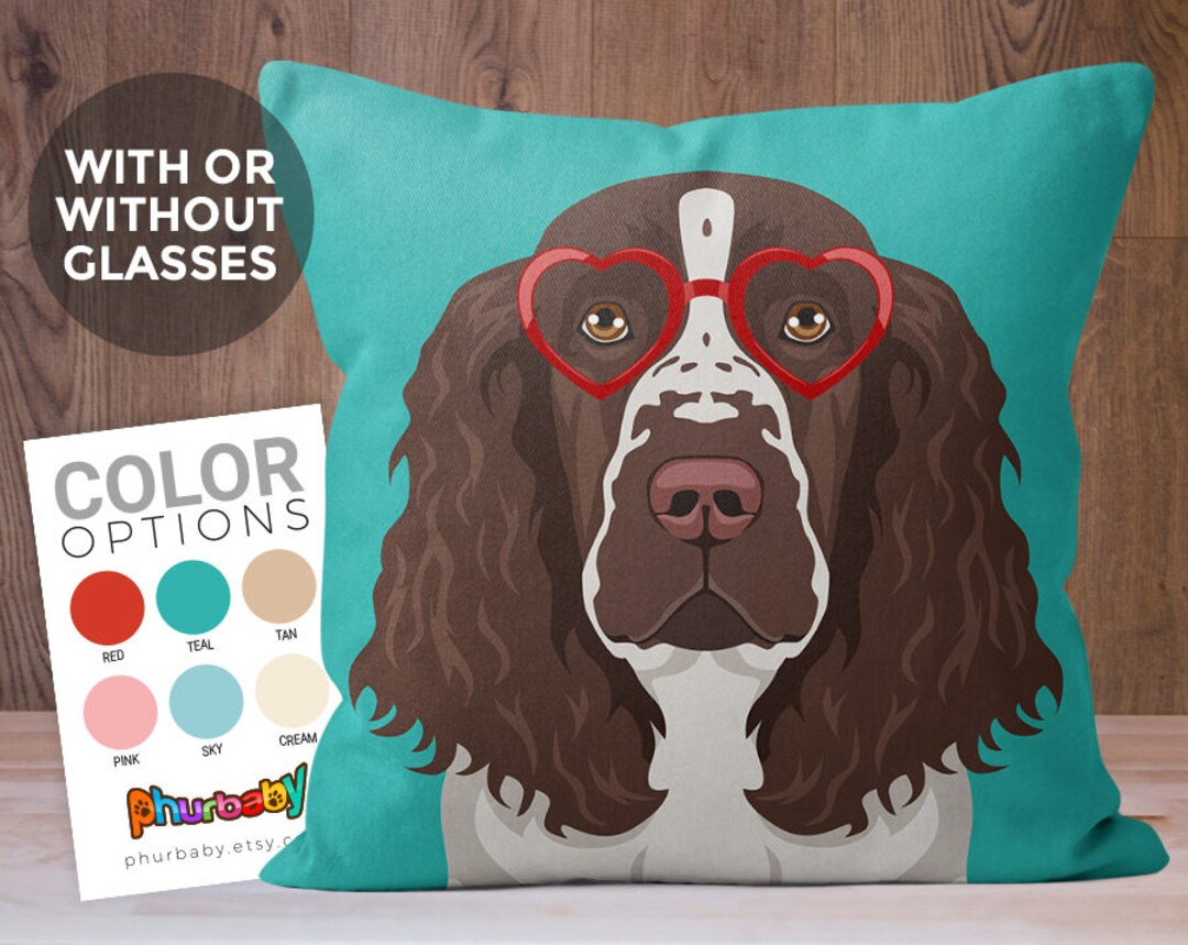 Springer Spaniel Pillow Stuffed Dog Pillow Fiancé Gift Dog Lover Gift ...