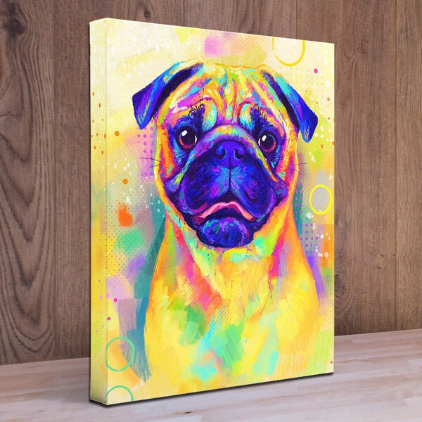 Pug Illustration - Etsy