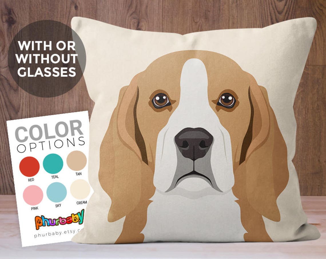 Beagle Pillow Pet Gift Fiancé Gift Dog Lover Gift - Etsy