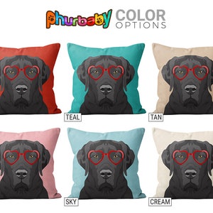 Labrador Retriever Pillow Black Lab Black Labrador Fiance Gift Dog ...