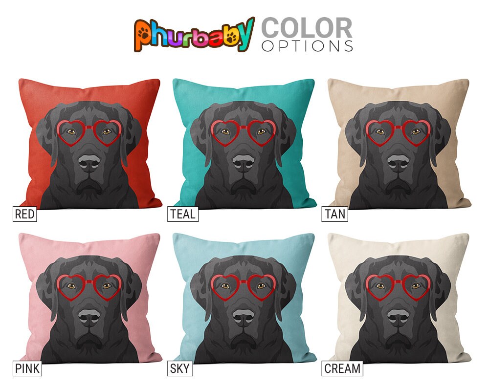 Labrador Retriever Pillow Black Lab Black Labrador | Etsy