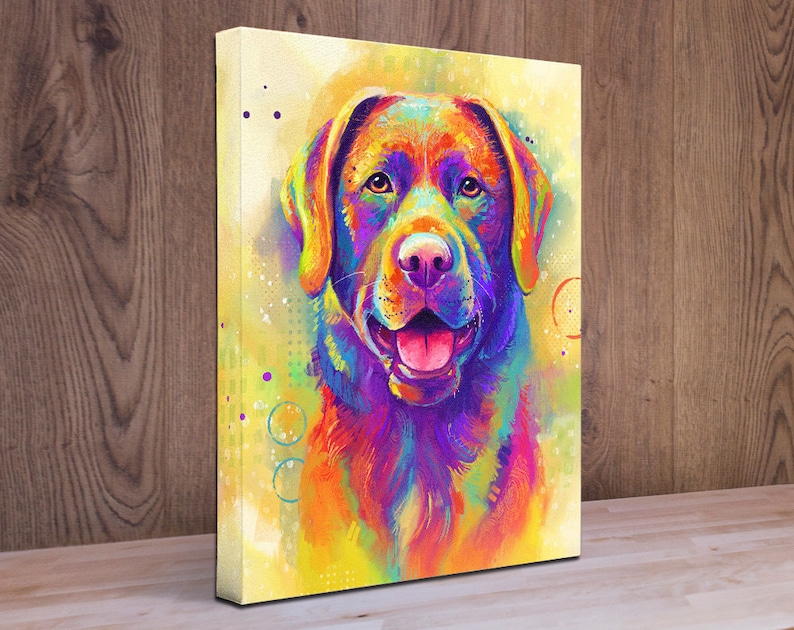 Labrador Retriever Canvas Lab Canvas Art Canvas Wall Art - Etsy