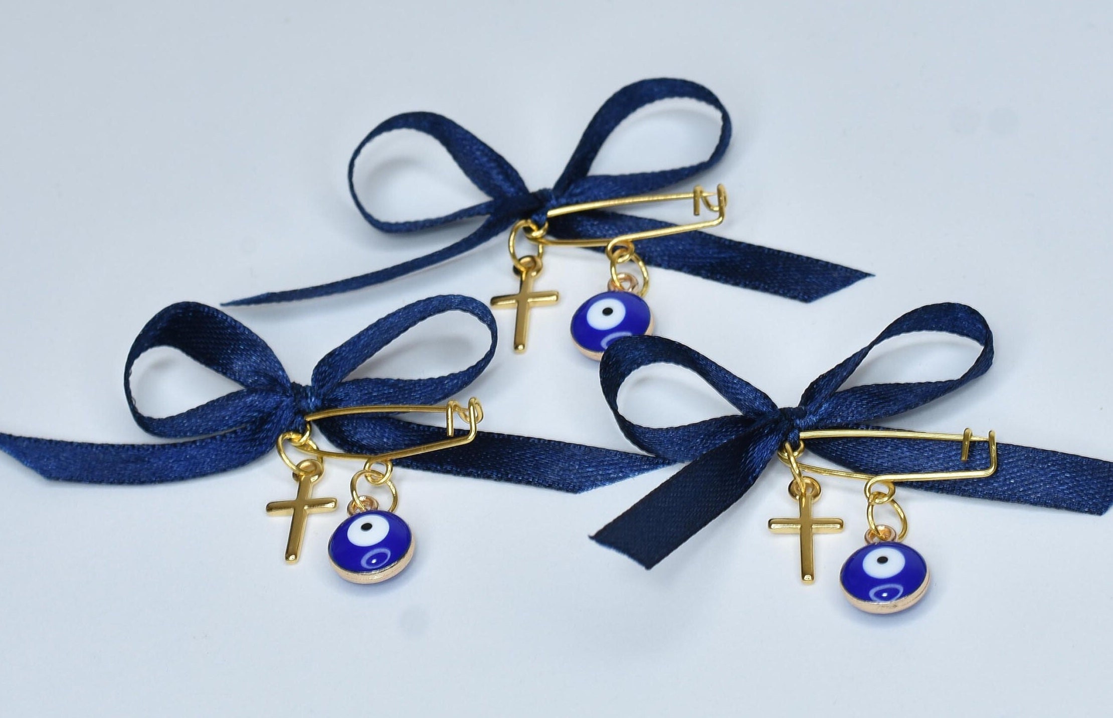Greek Orthodox Baptism Pins Boys Witness Pins, Martirika, Martyrika,