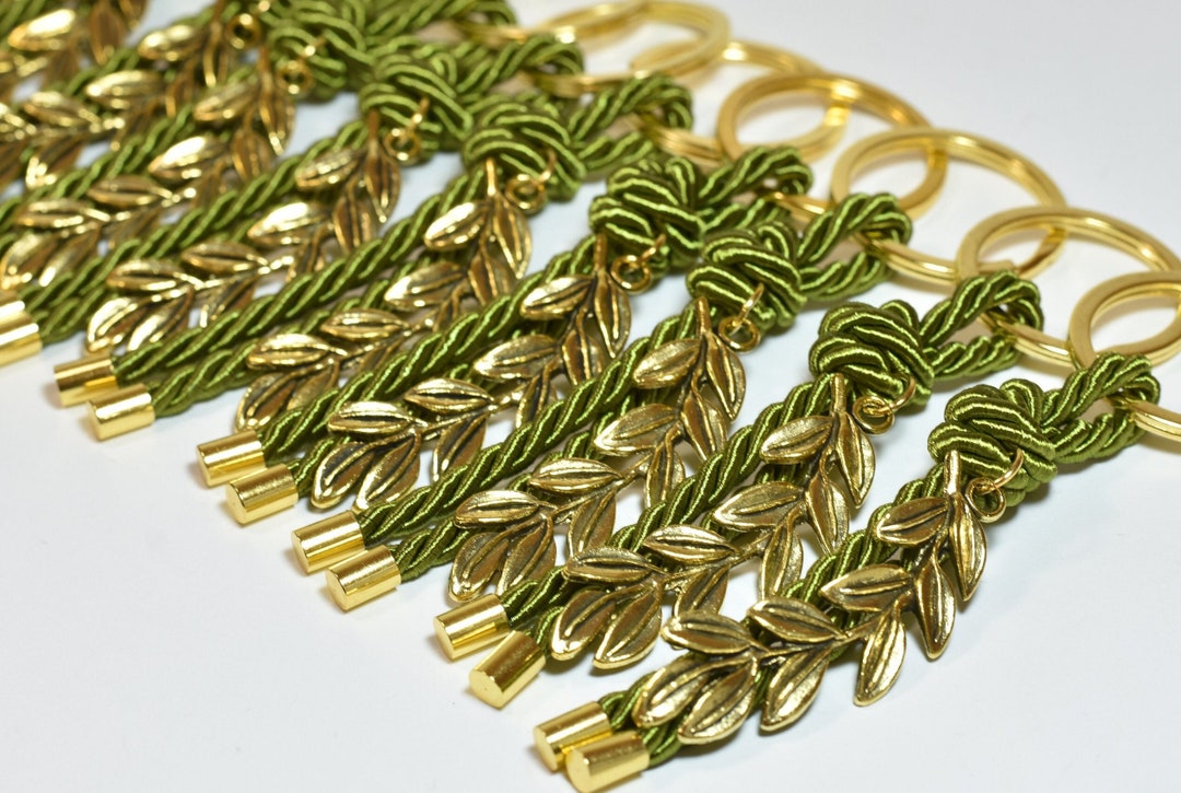 10pcs Favors Keychain With Olive Branch Greek Wedding - Etsy