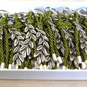10pcs Personalized Wedding Favors Keychain With Olive Branch - Etsy