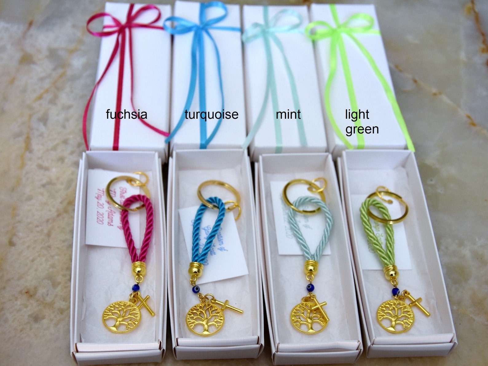 10 Pcs Personalized Martyrika Keychains With Tree of Life and - Etsy