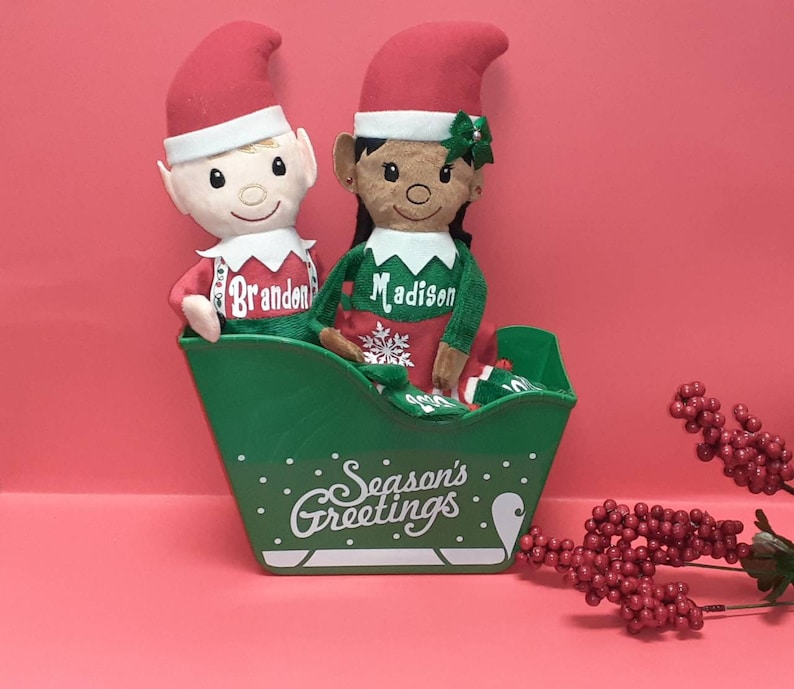 Personalized Black Christmas Elves/ Christmas Elves/ Custom Elves ON SALE - Etsy