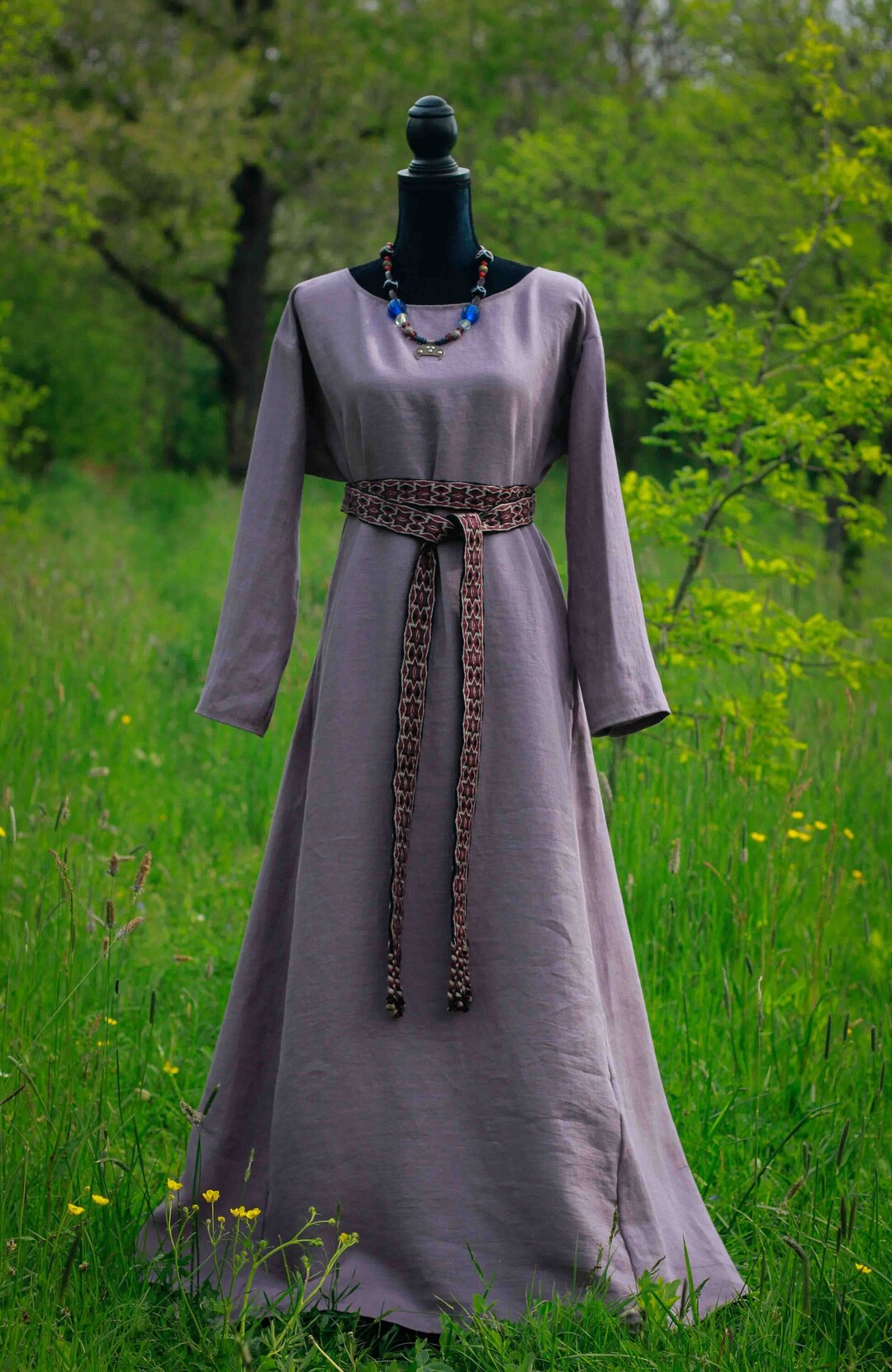 Linen Dress in Old Lila - Etsy