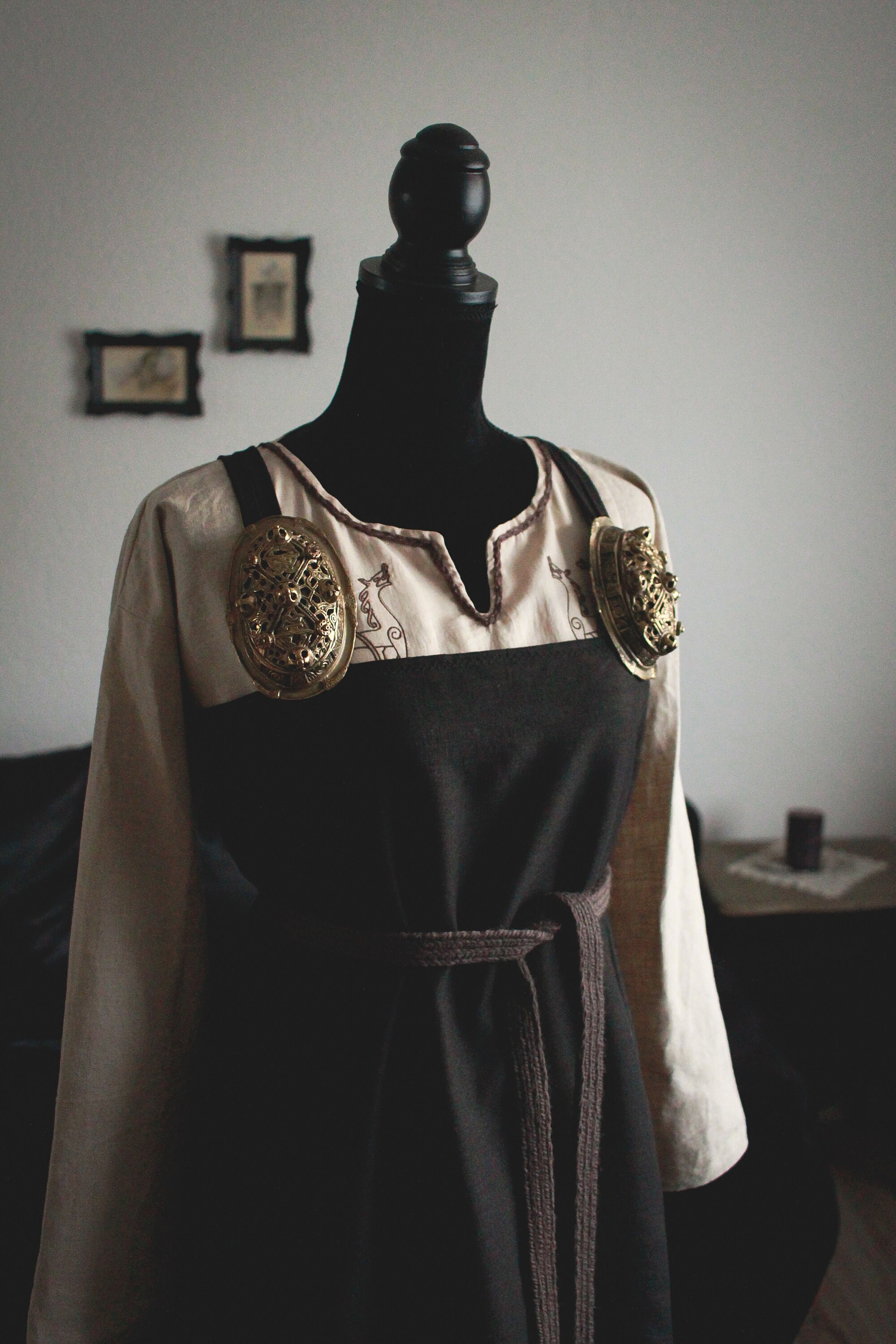 Viking Linen Dress Set - Etsy