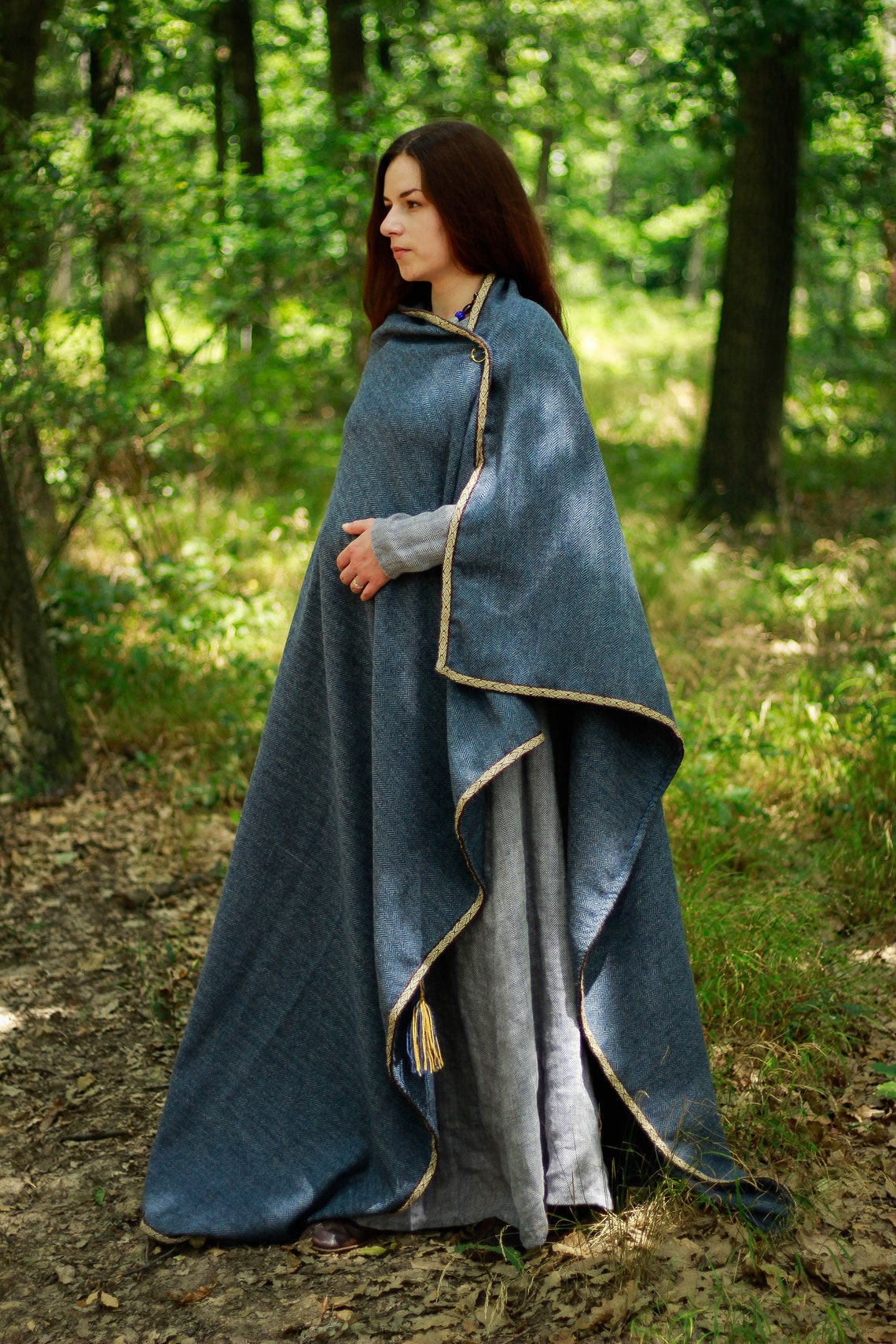 Woolen Cloak With Tablet Weaving | Etsy