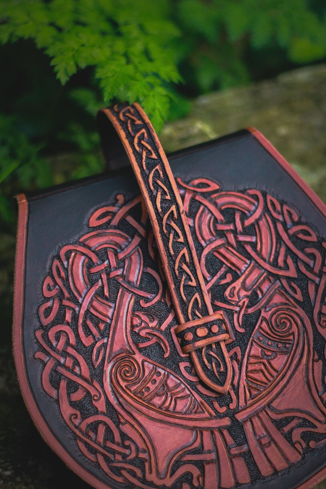 The Viking Birds Leather Bag - Etsy