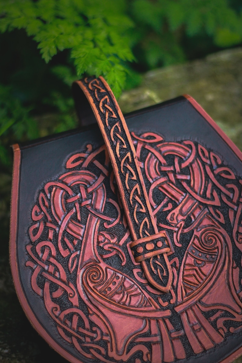 The Viking Birds Leather Bag - Etsy