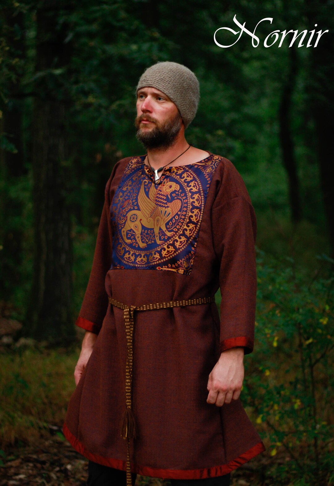 Woolen Tunic With St. Siviard Silk Brocade - Etsy