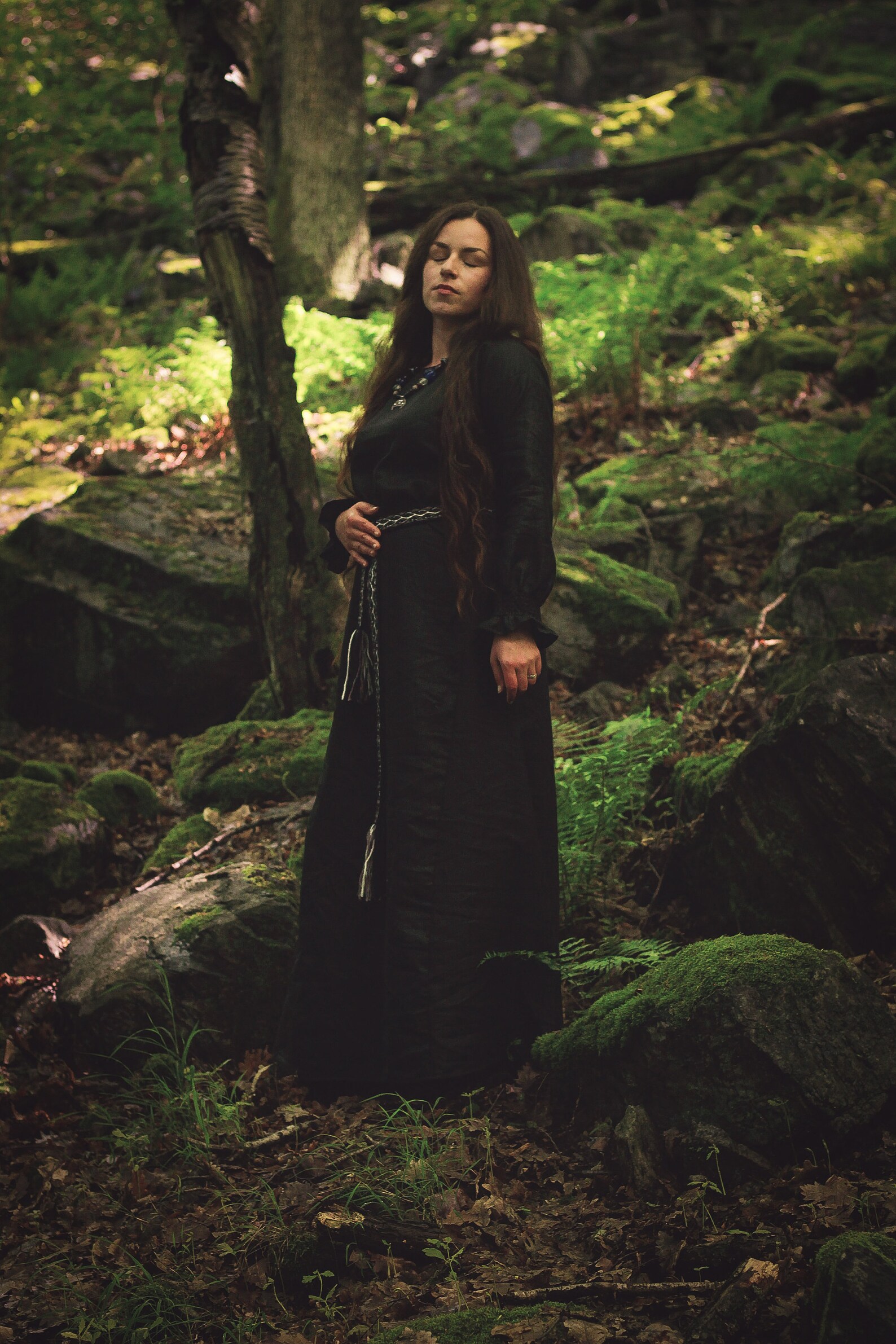 Black Pagan Dress / Viking Dress | Etsy