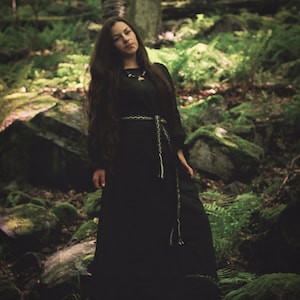 Black Pagan Dress / Viking Dress - Etsy
