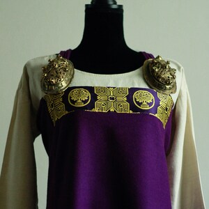 Woolen Apron Dress With Byzantine Medalions Silk Samite - Etsy