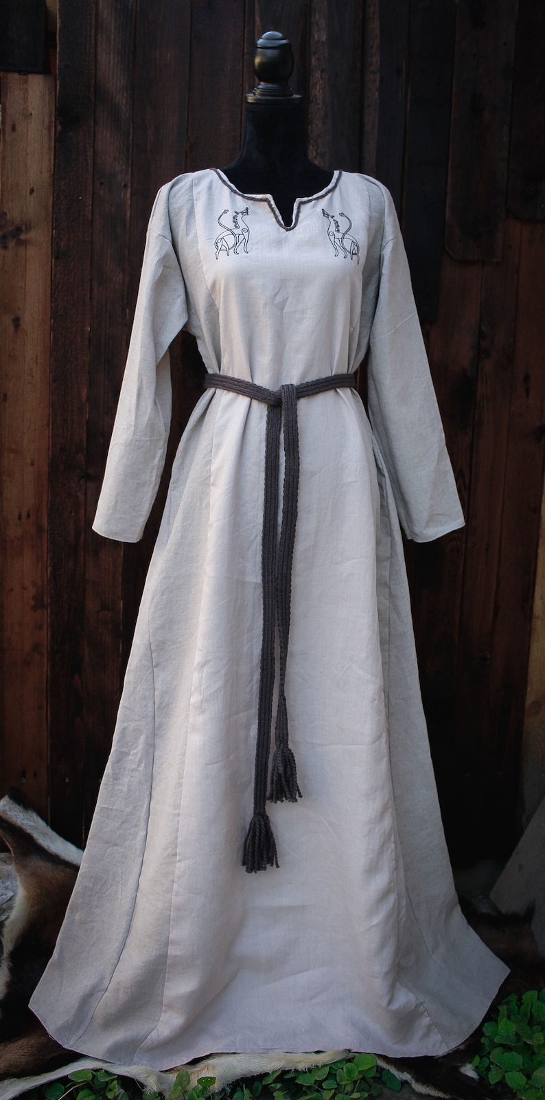 Viking Linen Dress - Etsy