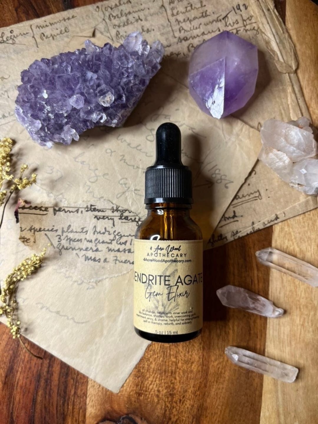 Dendrite Gem Elixir | Crystal Essence | Shadow Work | Addiction | Self ...