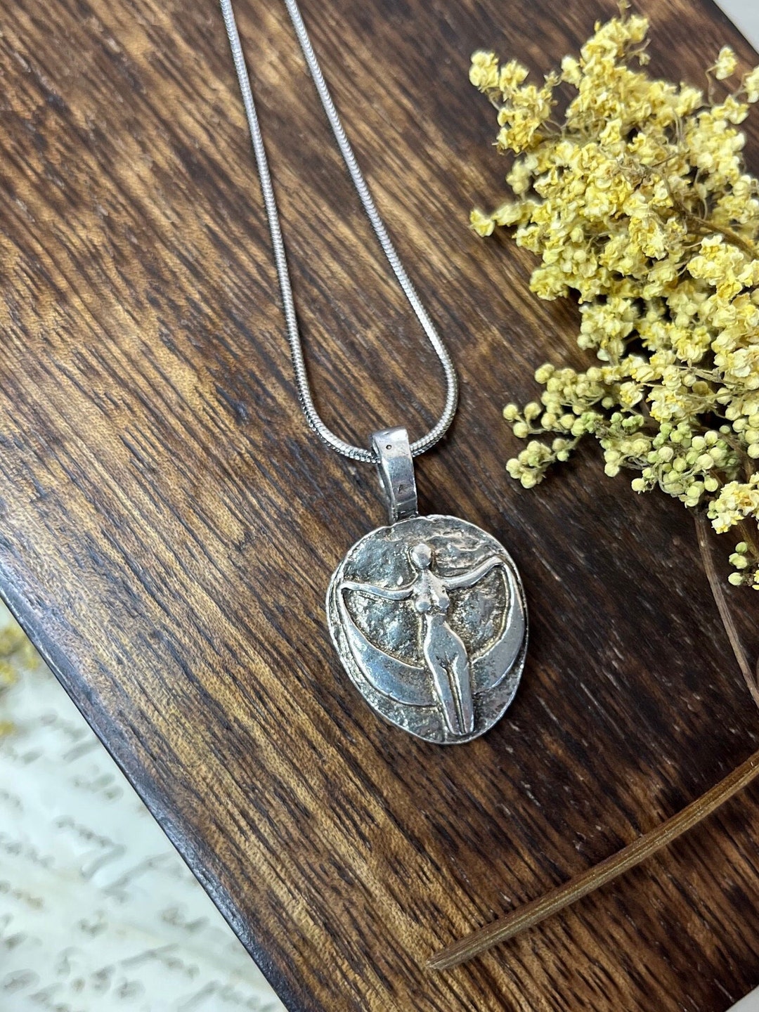 Moon Goddess Amulet of Avalon Pendant Necklace - Etsy
