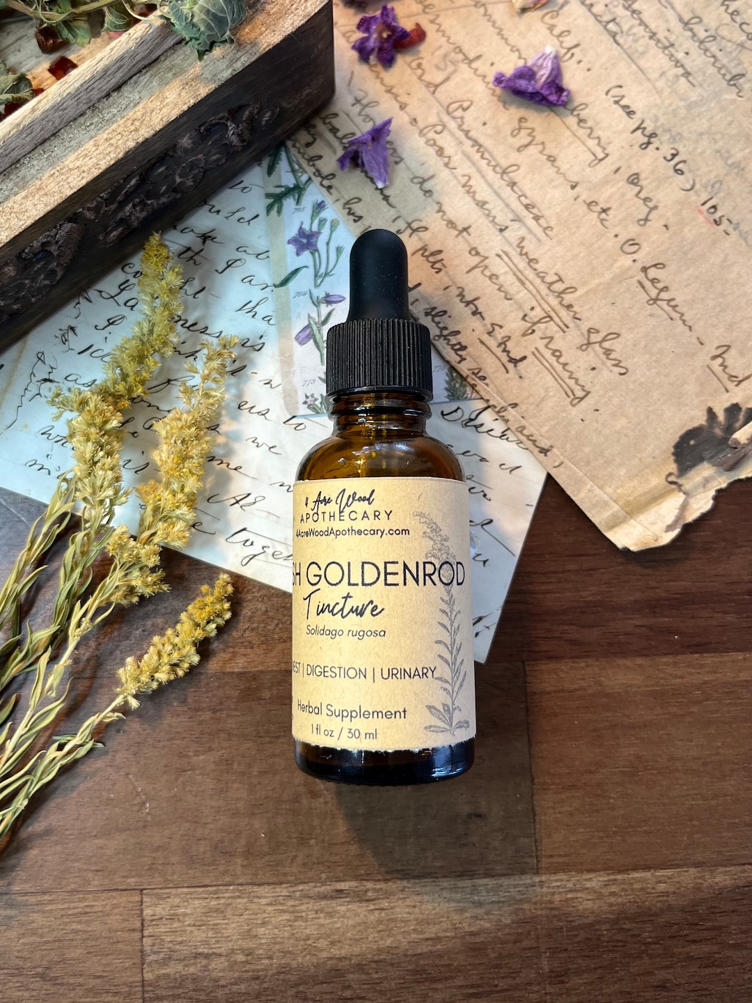 Fall Wildcrafted Goldenrod Tincture 1 Oz - Etsy