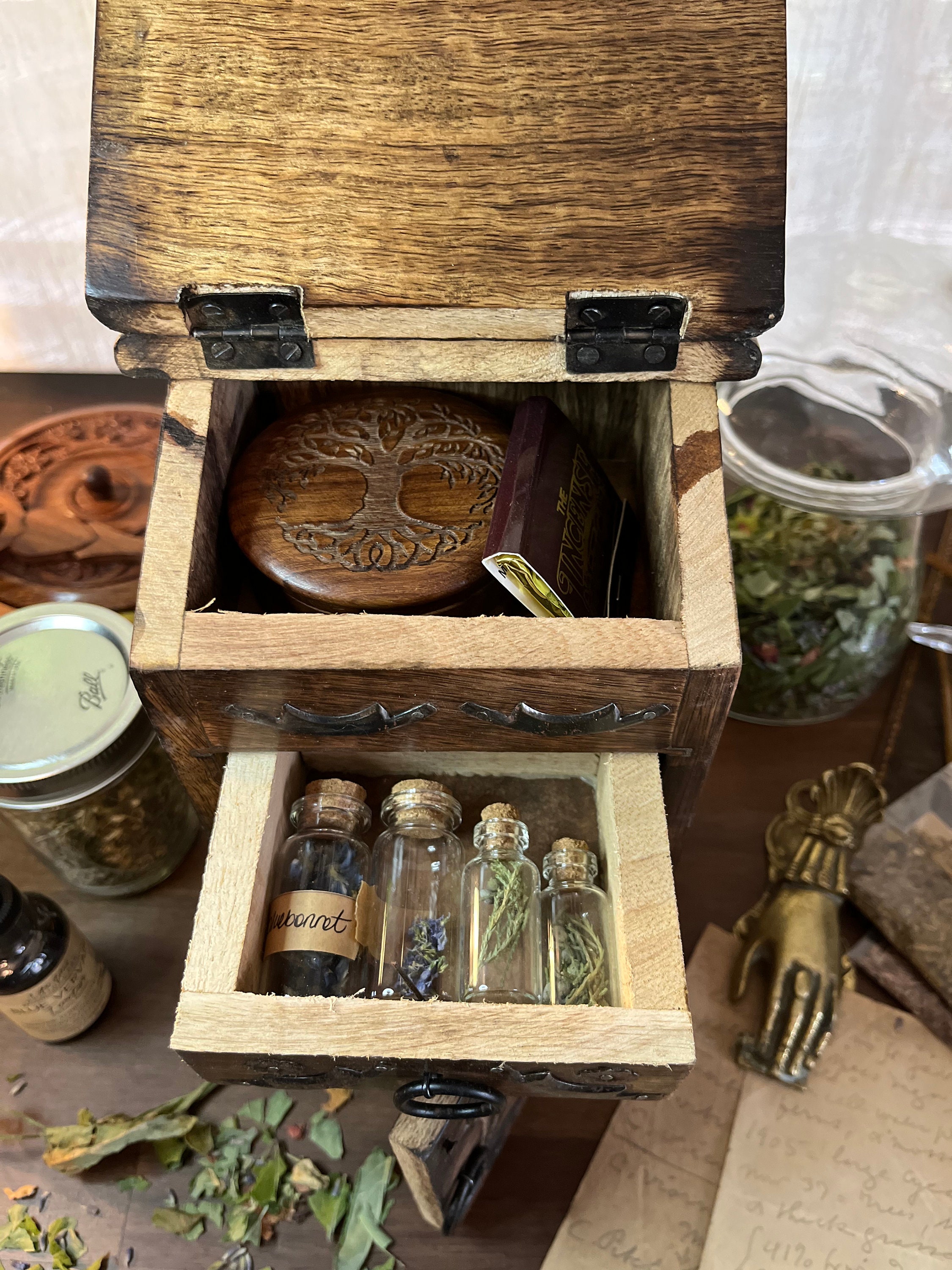 Apothecary Herb Chest / Herbal Cupboard / Herb Cabinet / | Etsy