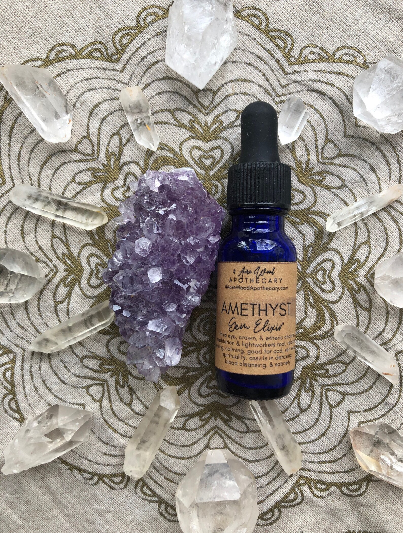 Amethyst Gem Elixir Crystal Essence Addiction and Sobriety - Etsy