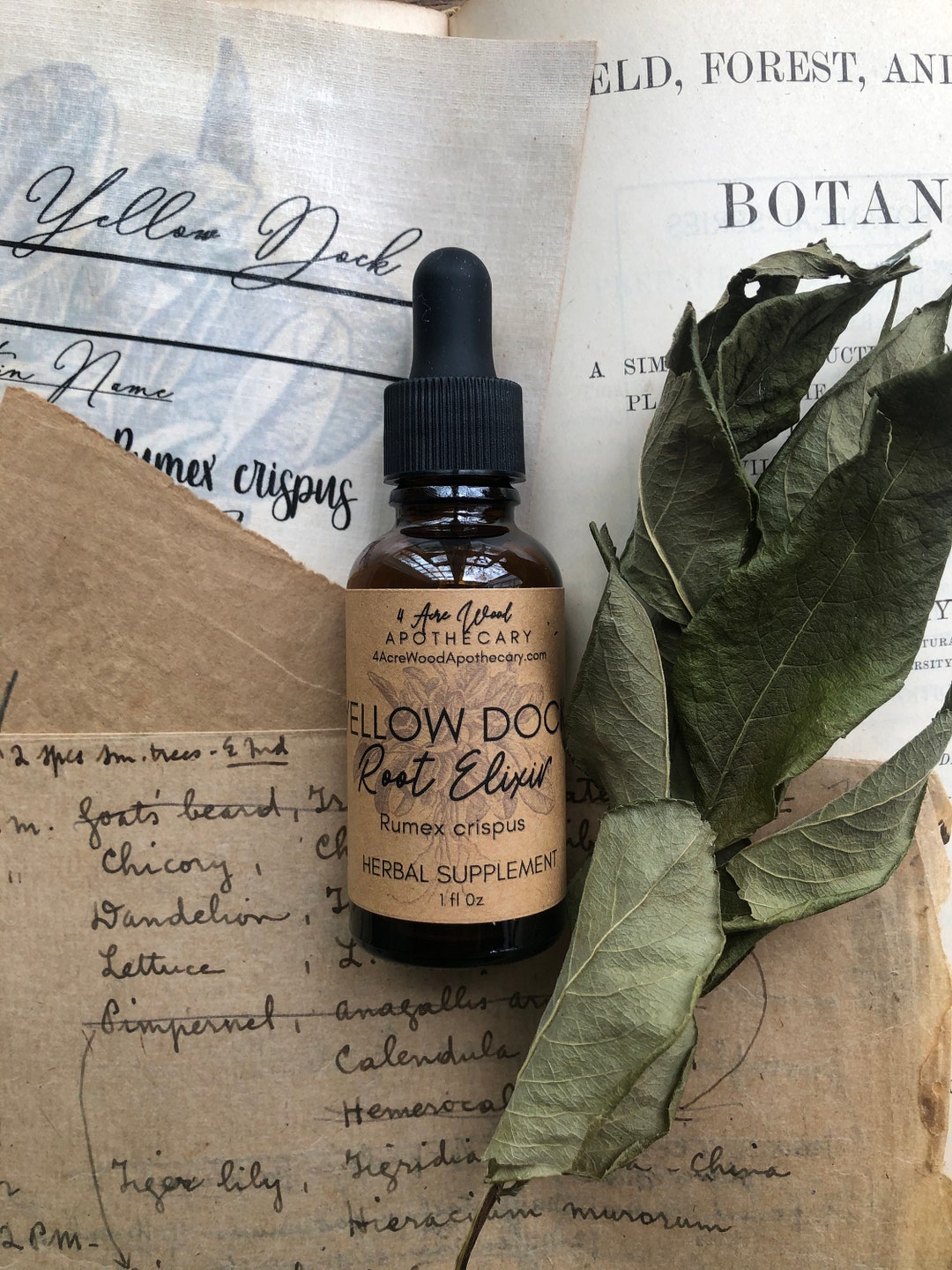 Yellow Dock Curly Dock Root Elixir Tincture Digestive Support 1 oz - Etsy España