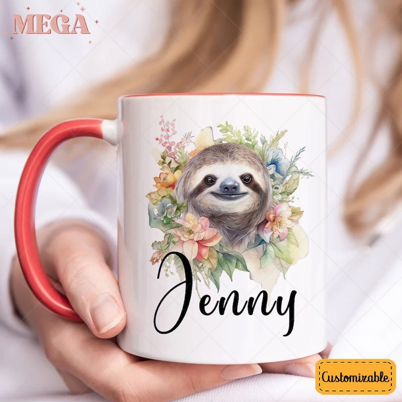 Personalized Sloth - Etsy