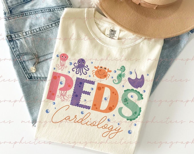Finding Nemo Pediatric Cardiology Shirt, Pediatric Cardiac Nurse Shirt ...