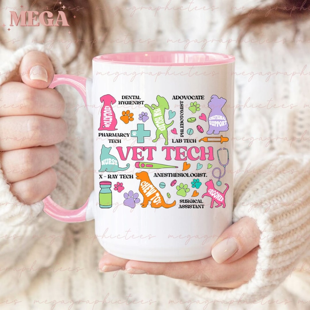 Vet Tech Mug, Vet School Student Mug, Veterinary Technician Gift ...