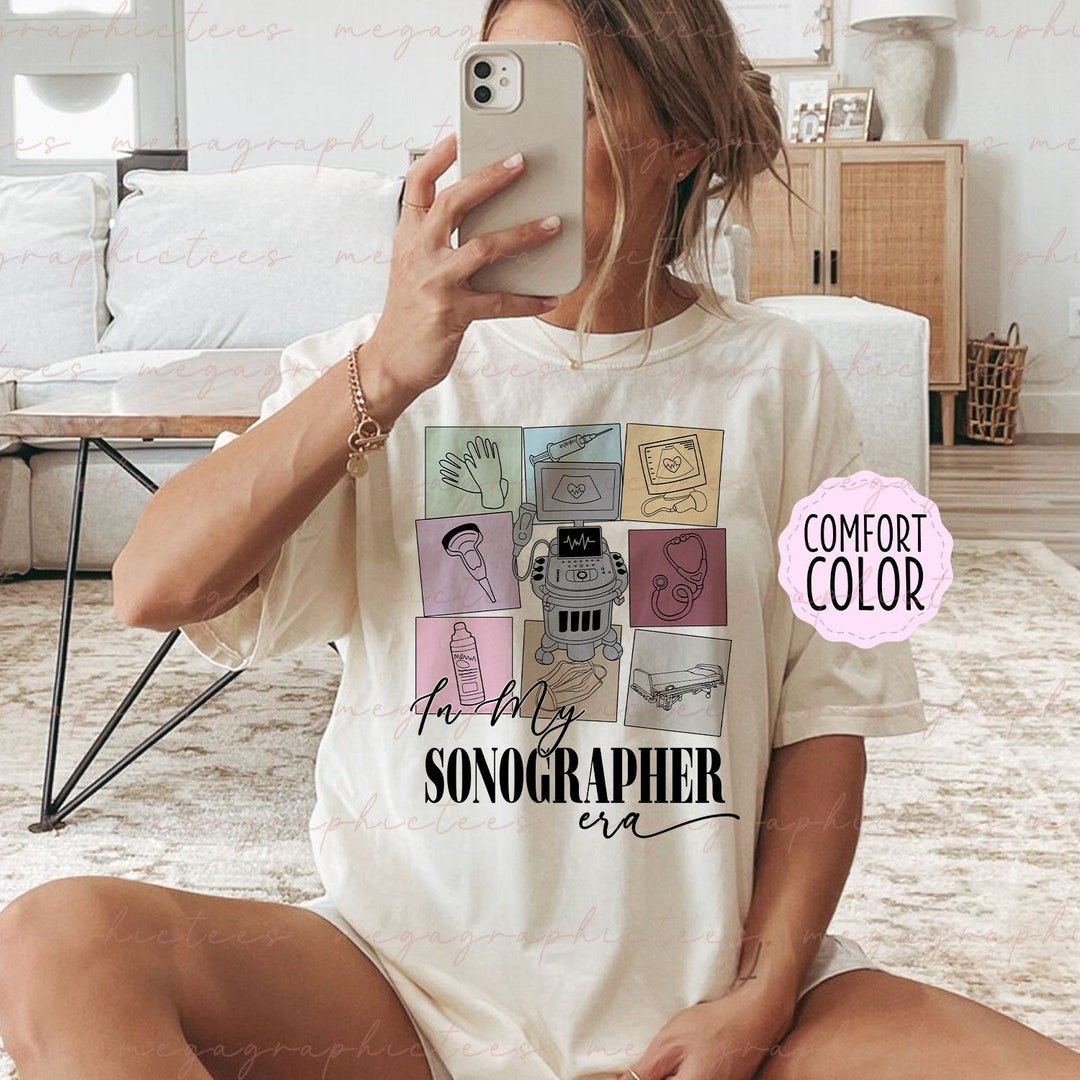 Comfort Colors Sonographer Shirt, Sonography Shirt, Ultrasound Tech ...