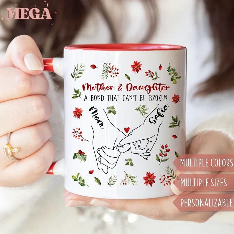 Custom Mom Mug, Personalized Mom and Daughter Mug, Mama and Daughter ...